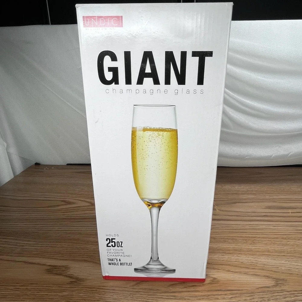 Undici | Dining | Undici Unisex Giant Champagne Glass Clear Glass 25oz ...